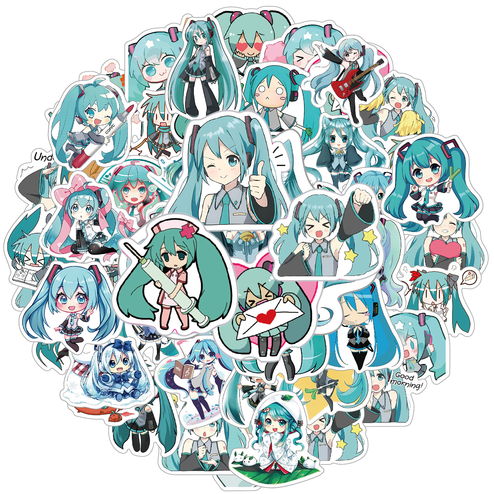 50 pcs Unique Creative Anime Stickers, Cute Pretty Cool Aesthetics ...