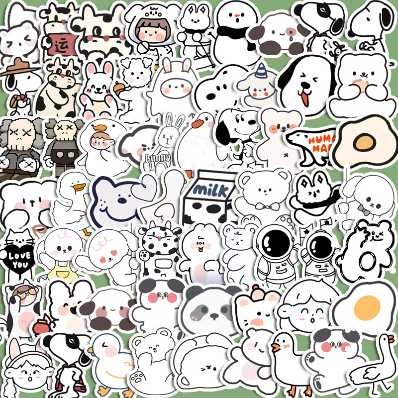 90pcs Black Forest Stickers Diy Computer Washi Scrapbooking Stickers ...