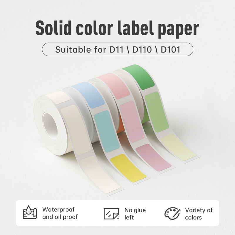NIIMBOT D110/D11/D101 Color Label Paper Waterproof Sticker | Shopee ...
