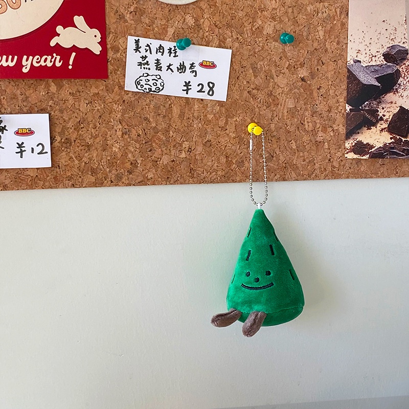 Creative Funny Pine Tree Key Chain Christmas Tree Plush Doll Pendant ...