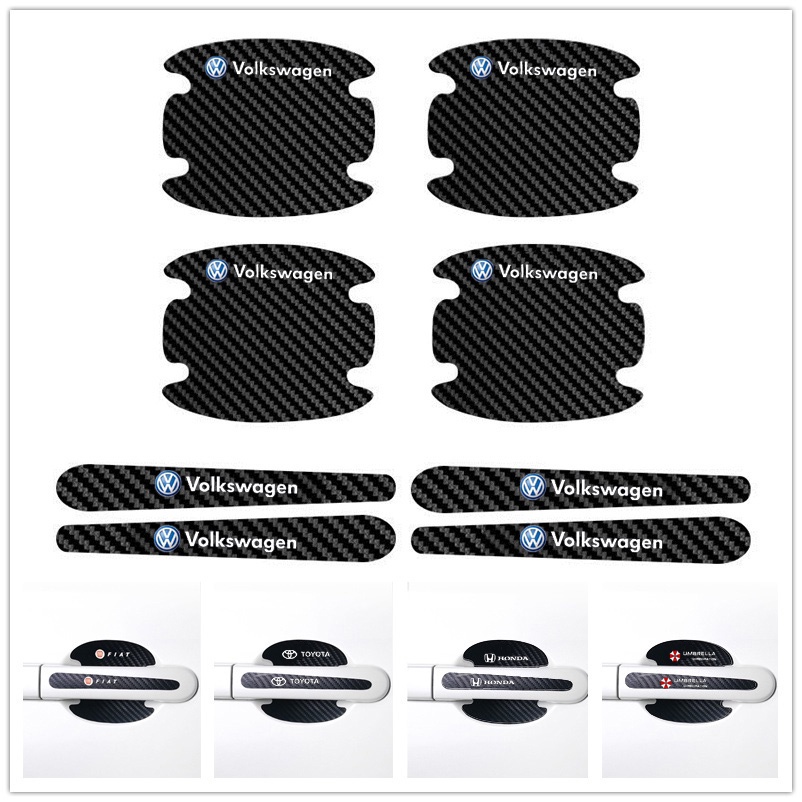 8pcs car protection sticker Car door damper Handle sticker Protective ...