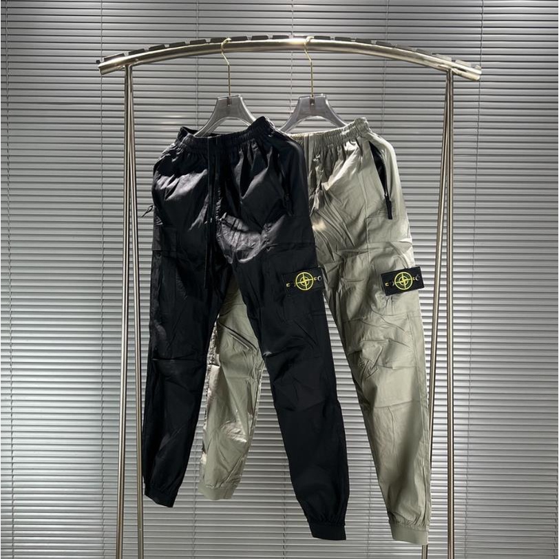 Stone Island Autumn Classic Light Badge Functional Overalls Trousers ...