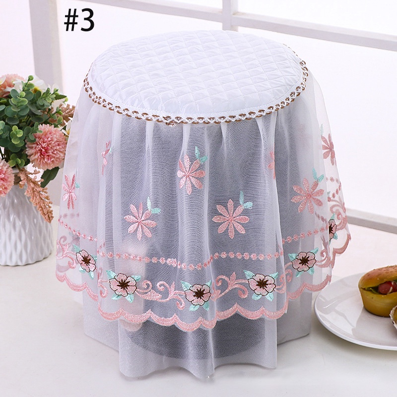30*35CM Air Fryer Anti-Dust Cover Lace Embroidery Dust Cover Household ...