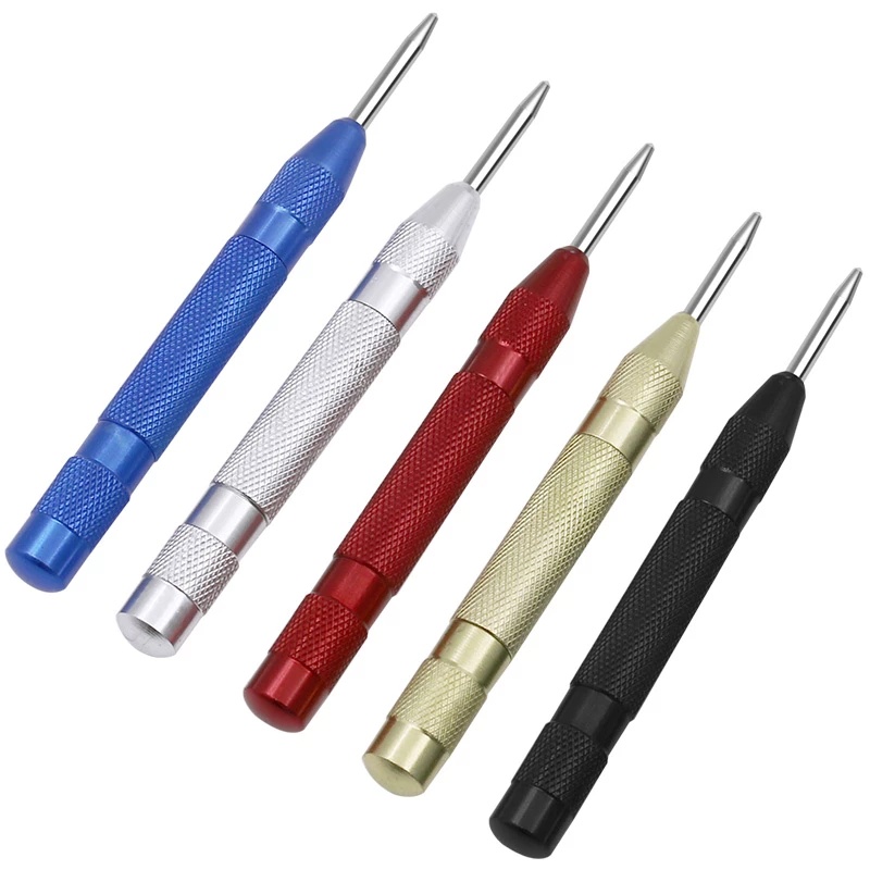5 Inch Automatic Center Pin Spring Loaded Mark Center Punch Tool Wood ...