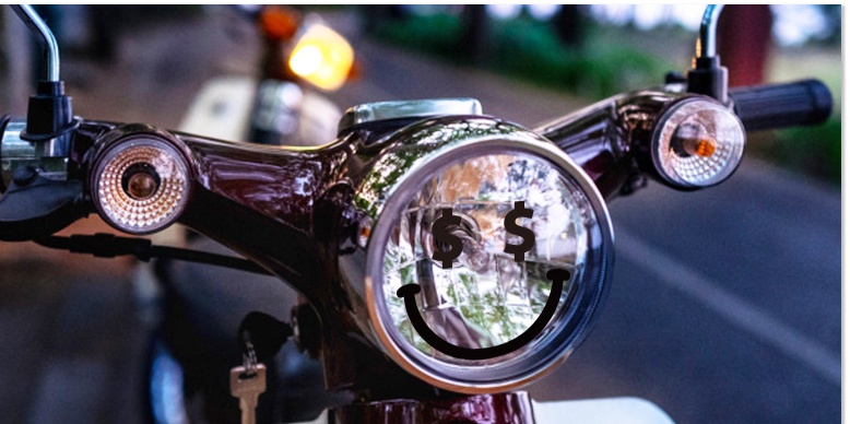 Emoji Sticker Vespa Motorcycle Bike Headlight Decal Smiley Face Cute ...