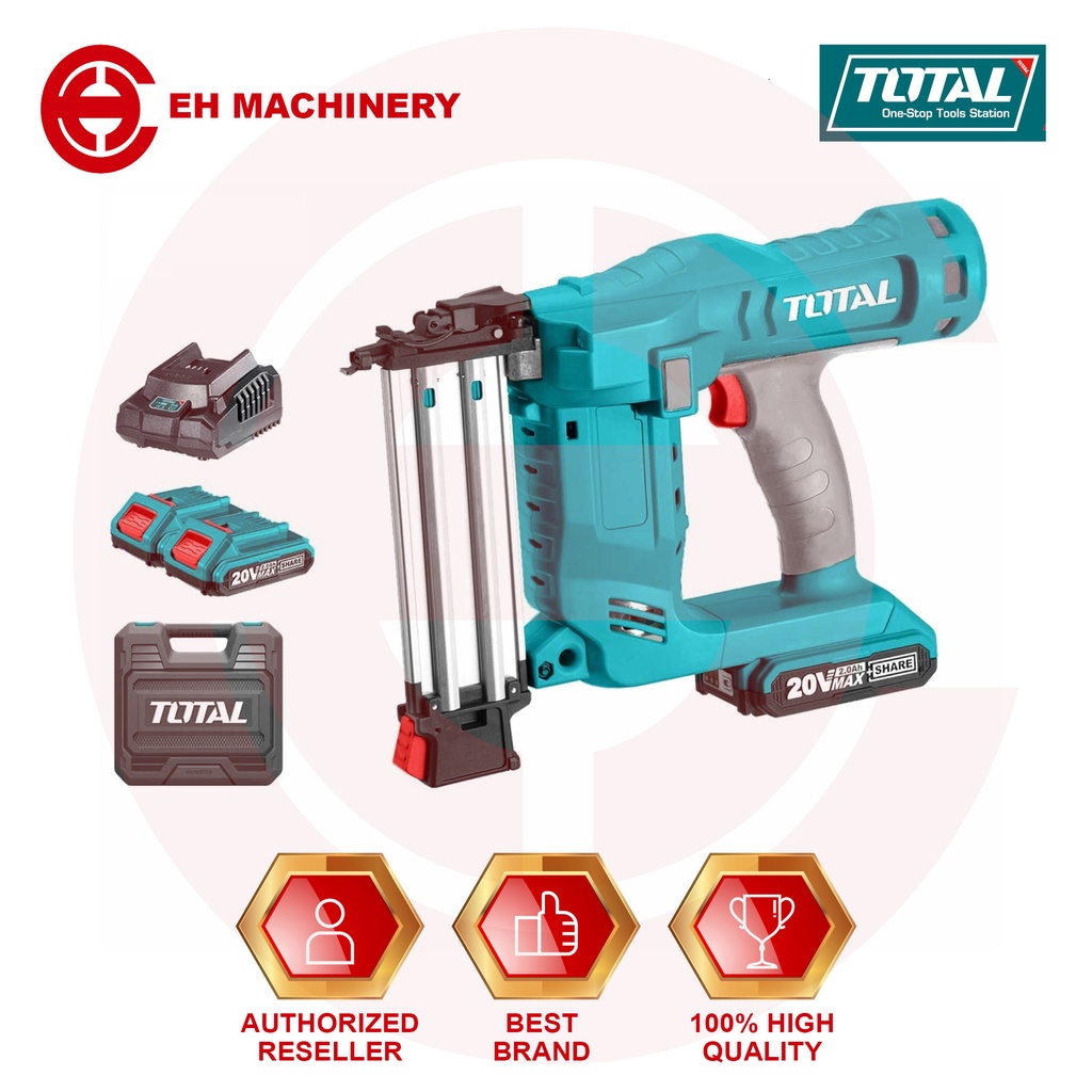 TOTAL LI-ION CORDLESS BRAD NAILER KIT TCBNLI2001 | Shopee Malaysia