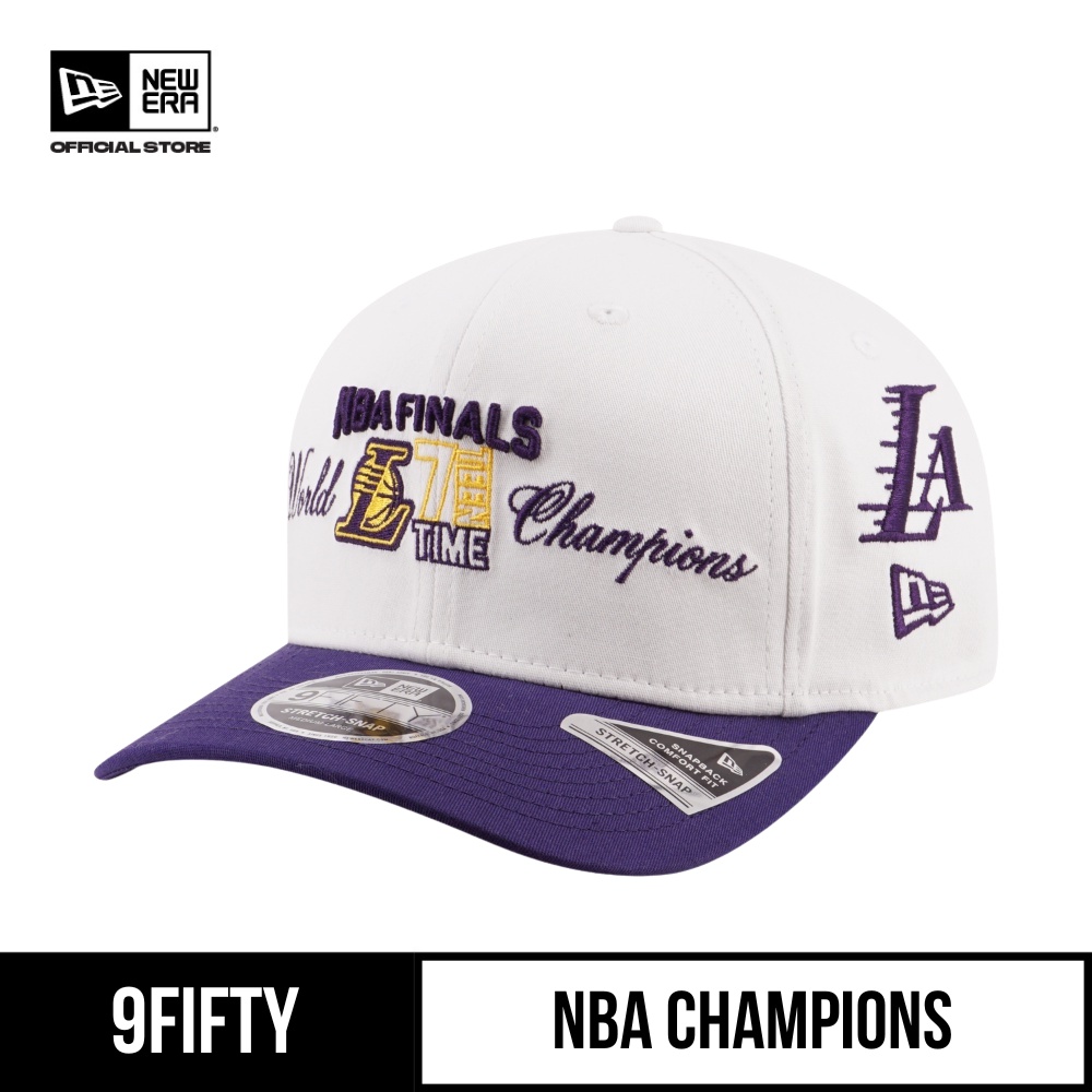 New Era 9FIFTY Stretch Snap Los Angeles Lakers NBA Champions White ...
