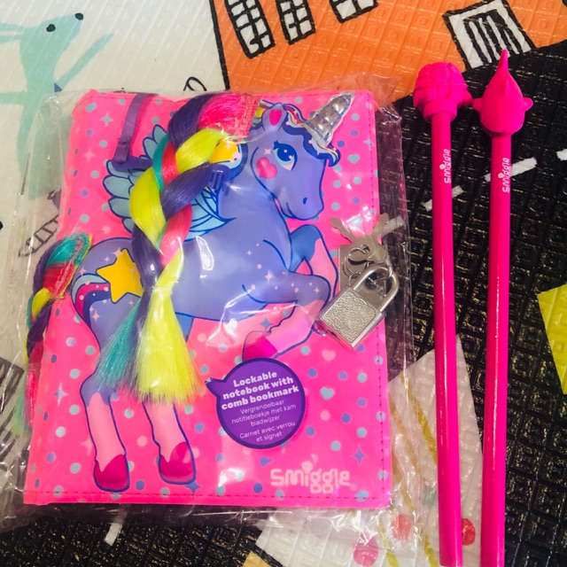 Smiggle lockable unicorn diary set | Shopee Malaysia