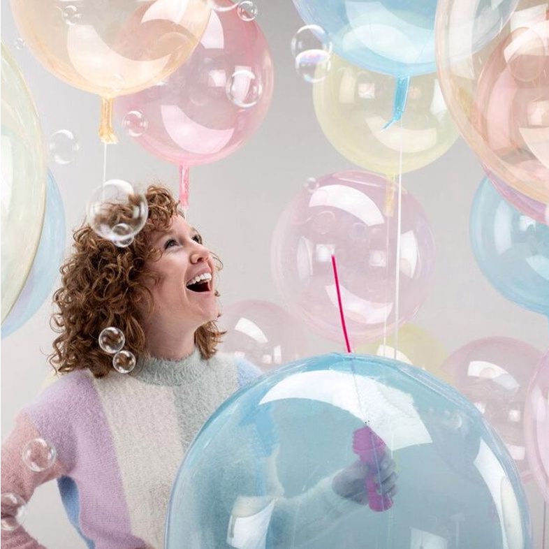 18 Inch Colorful Crystal Wave Ball Balloons Baby Shower Wedding ...