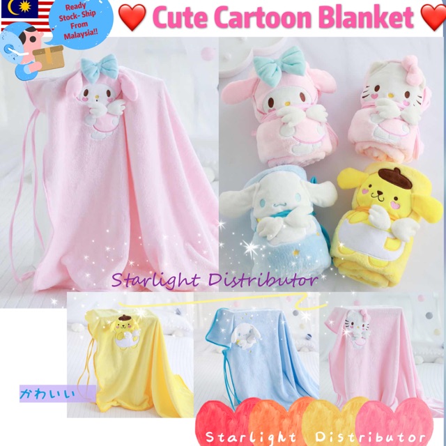 🔥Ready Stock🔥Cute Cartoon Aircond Blanket Selimut Kartun Kanak Dewasa ...