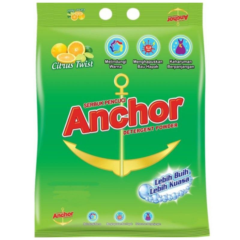 RM16.90 Anchor Serbuk Pencuci/Detergent Powder Citrus Twist 4kg ...