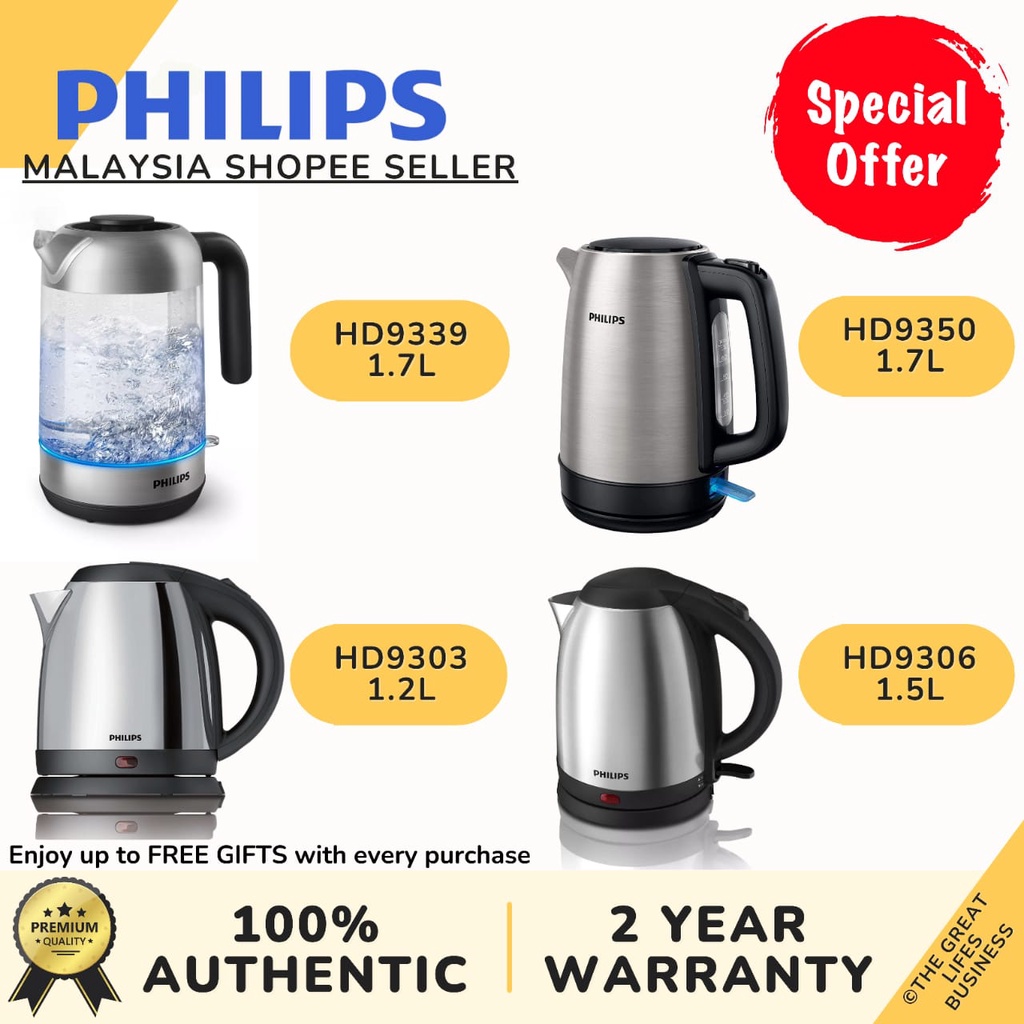 Philips Jug Kettle Stainless Steel Jug HD9303/ HD9306/ HD9350 & Philips ...
