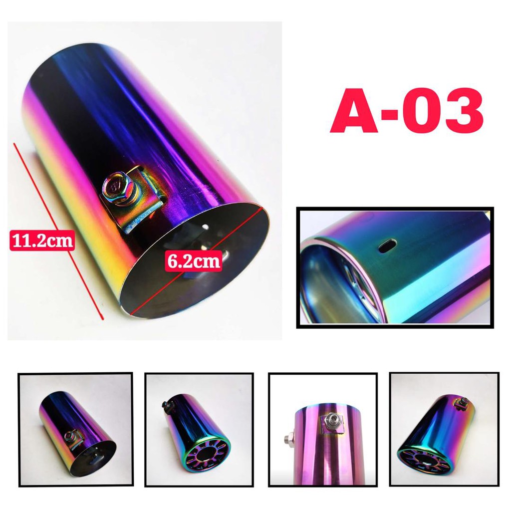Exhaust tip titanium plug and play axia myvi alza wira kelisa bezza ...