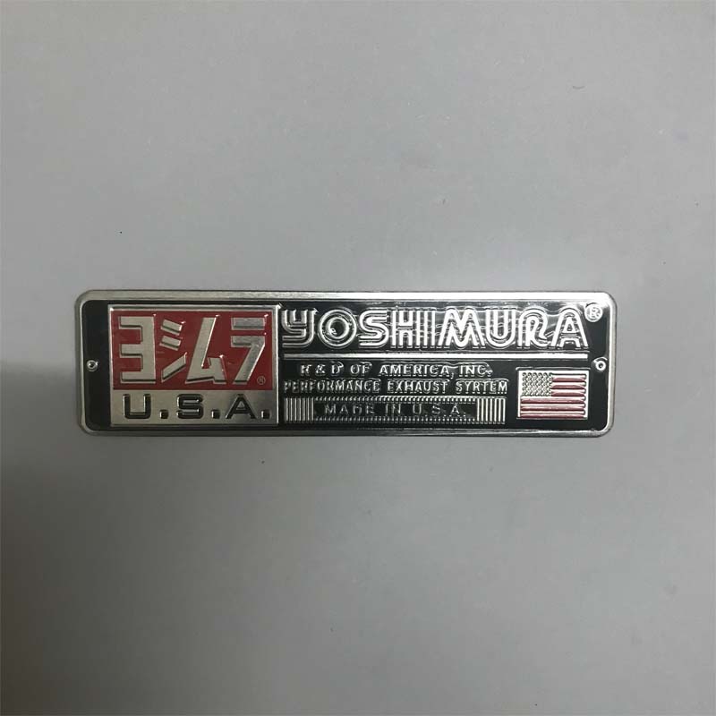 Yoshimura Stickers 3D Aluminum Emblem Decal Heat-resistant Motorcycle ...