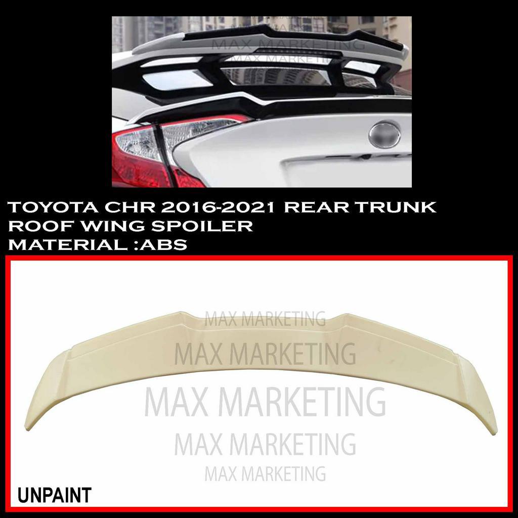 TOYOTA CHR 2016-2021 REAR TRUNK ROOF SPOILER ABS SKIRT LIP BODYKIT | Shopee Malaysia