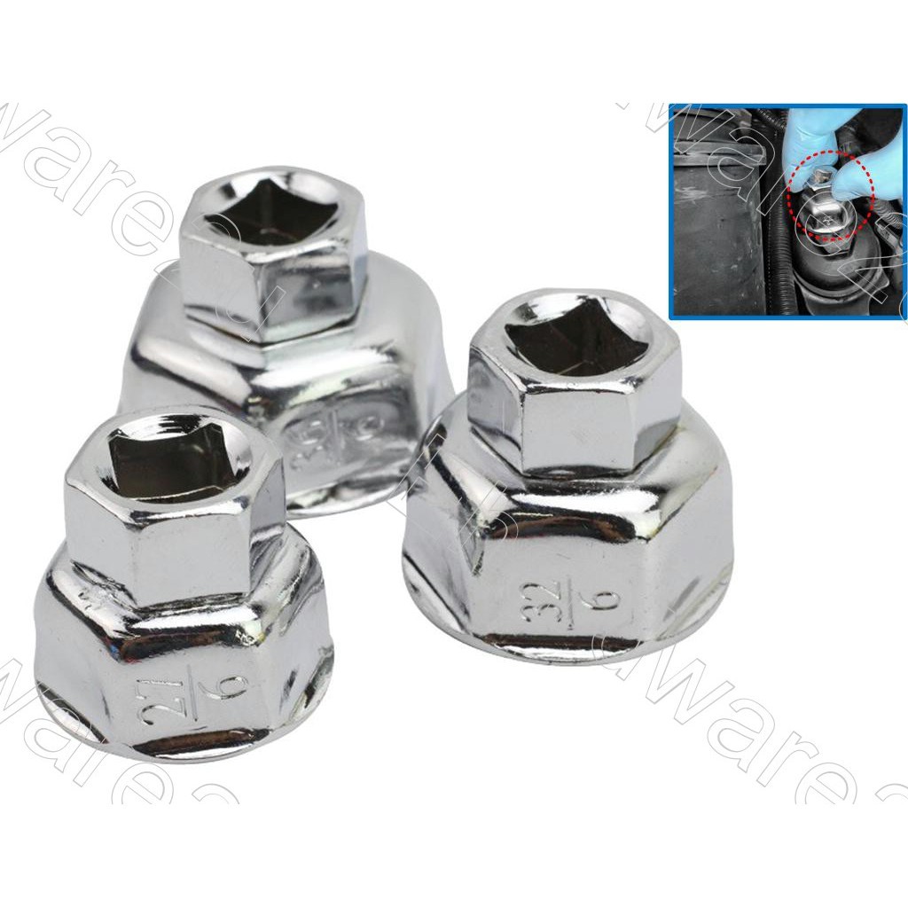 Car Oil Filter Cap Socket 6PT 27mm, 32mm, 36mm (OFW2736) | Shopee Malaysia