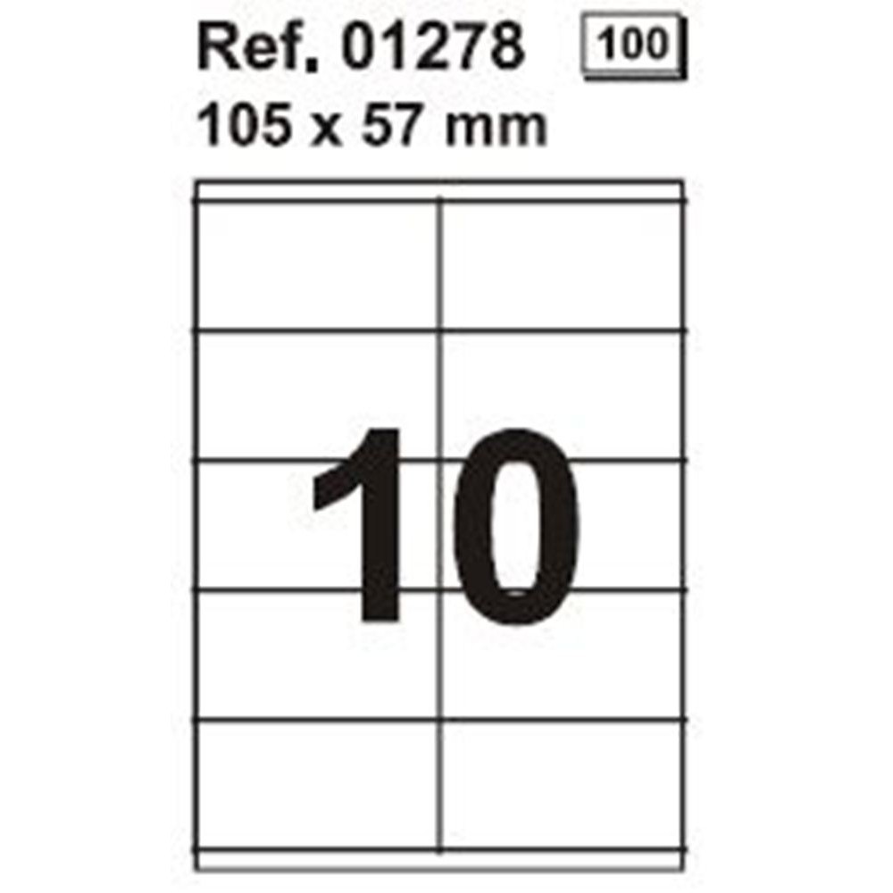 (1 Box) BMS Alternating Board'Pli White Paper Labels A4 Square (1 Box ...