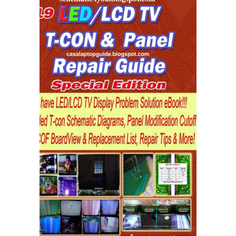 LED / LCD TV Tcon And Screen Panel Repair Guide (Ringbind) Book | Shopee Malaysia
