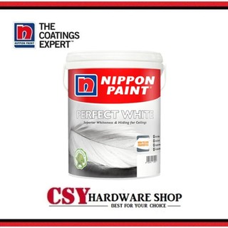 NIPPON PAINT Perfect White 5 Liter / Cat Siling Kapur | Shopee Malaysia