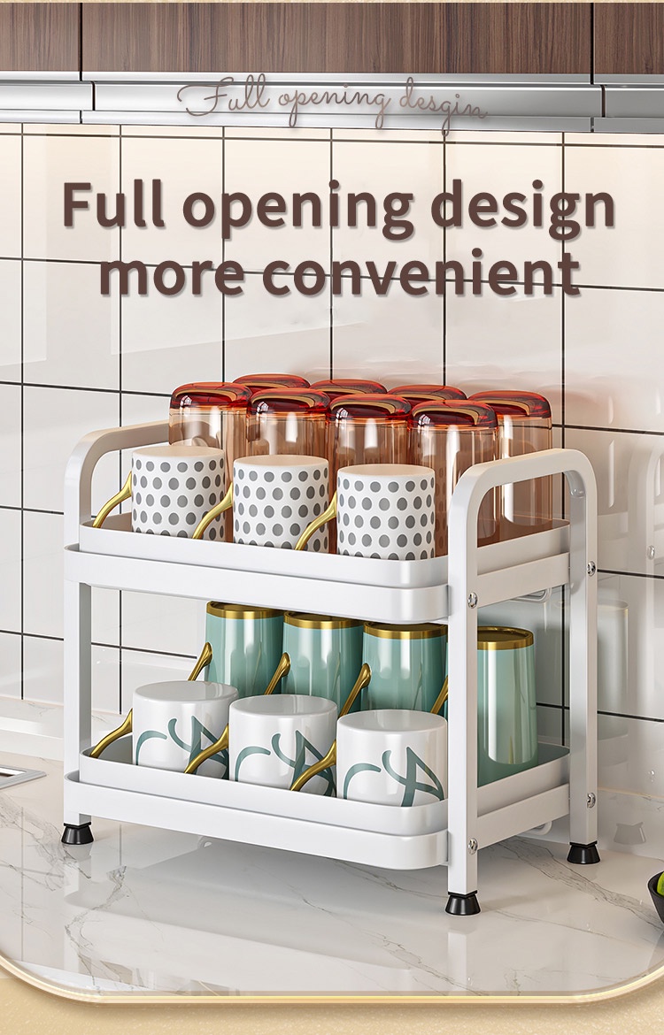 Mug Holder Cup Holder Cup Storage Cup Rack Double-Layer Tea Tray ...