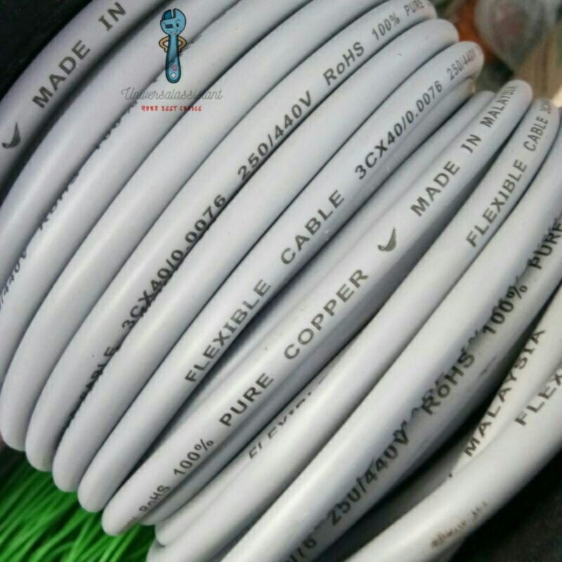 5M 10M 15M | 40/.0076x3Core 70/.0076x3 Core | Flexible Wire | Copper ...