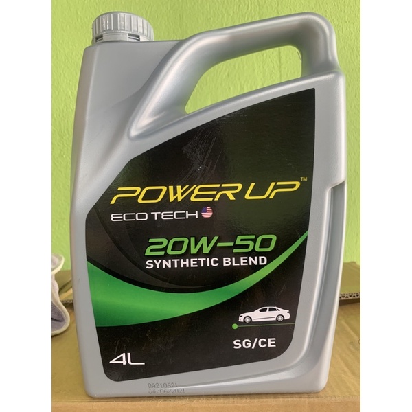 PROMOSI POWER UP 20W-50 SL/CF MINERAL ENGINE OIL 4L | Shopee Malaysia