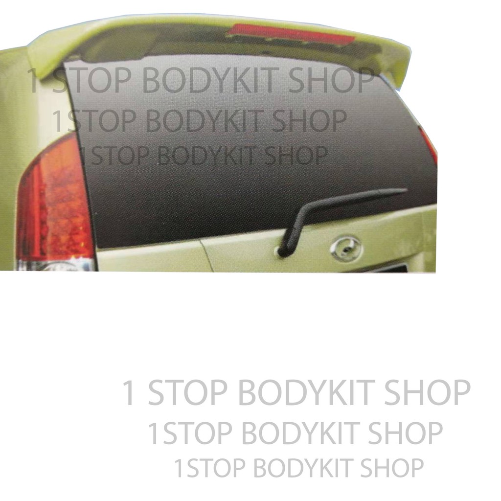 PERODUA MYVI SPOILER WITH LAMP (TRD) FIBER(FIBERGLASS)SKIRT LIP BODYKIT ...