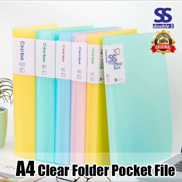 A4 Clear Folder Pocket File/Folder Organizer/Certificate File Organizer ...