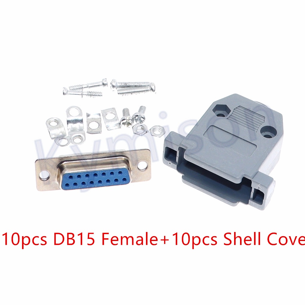 10 sets RS232 Parallel Serial Port DB15 15 Pin 15 Way 2 Rows D Sub ...