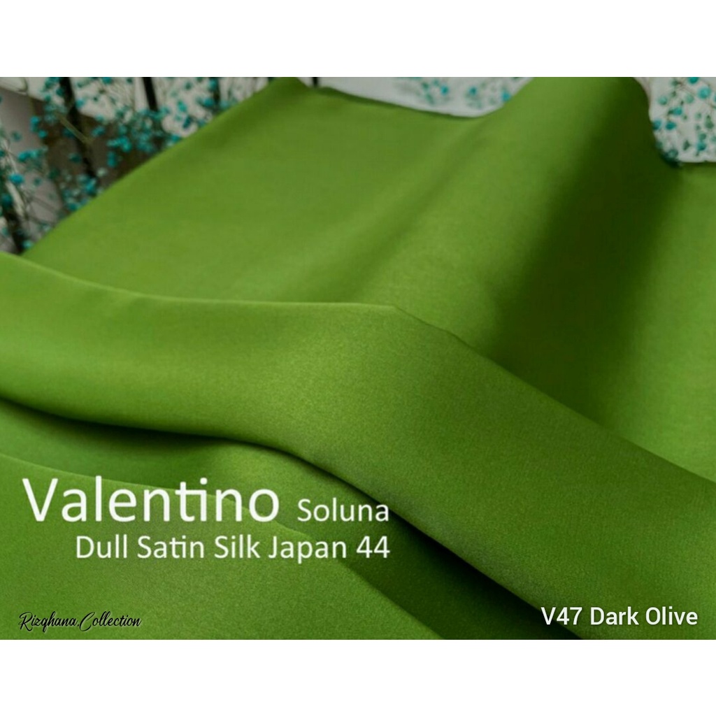 🍁 KAIN ELA DULL SATIN VALENTINO SOLUNA SILK JAPAN/HARGA UNTUK 4 METER ...