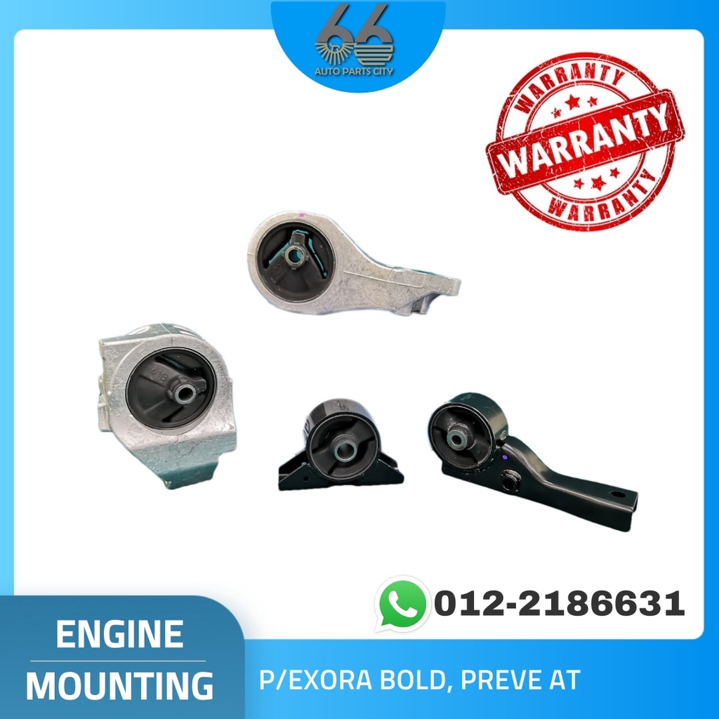 ENGINE MOUNTING PROTON EXORA BOLD,PREVE AUTO SET (MADE IN MALAYSIA ...