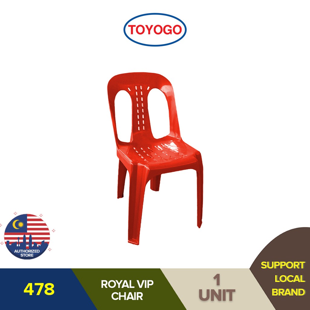 TOYOGO Plastic Chair 478 [4 units/8 units] | Shopee Malaysia