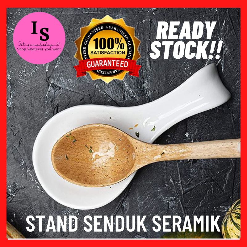 🔥READY STOCK‼️SPATULA STAND,SPOON REST, CERAMIC LADLE REST, LADLE STAND ...