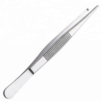 STANDARD TISSUE FORCEPS 1X2 TEETH 18CM STAINLESS STEEL | Shopee Malaysia