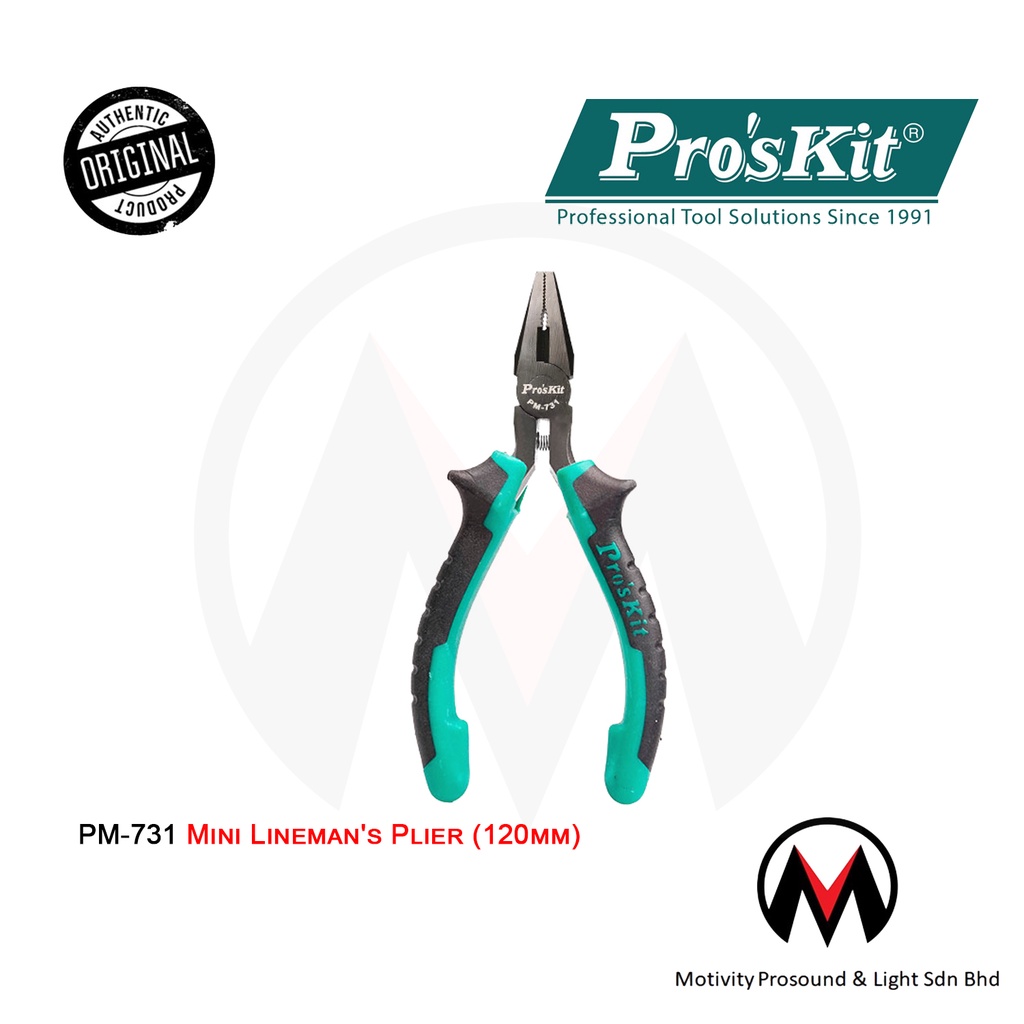 Pro'sKit PM-731 Mini Lineman's Plier (120mm) | Shopee Malaysia