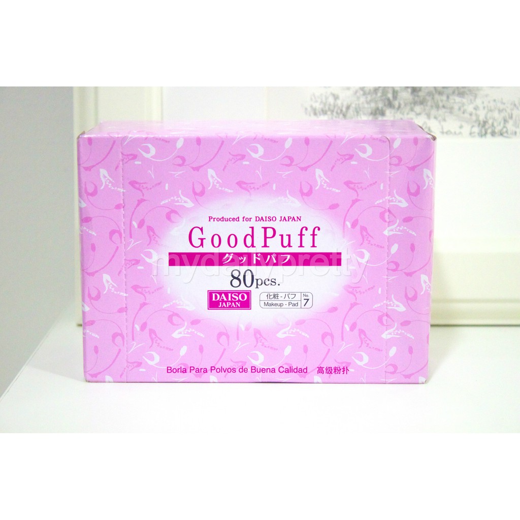 JAPAN DAISO Natural Cotton Pads, Good Puff 80PCS, 高级粉扑 | Shopee Malaysia