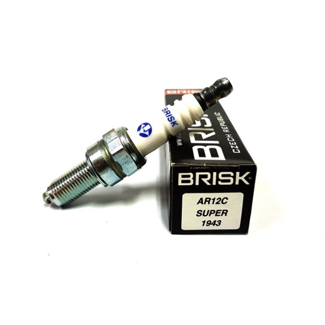 BRISK SPARK PLUG RACING AR12C (CR8E)BENELLI HONDA KAWASAKI VESPA ...