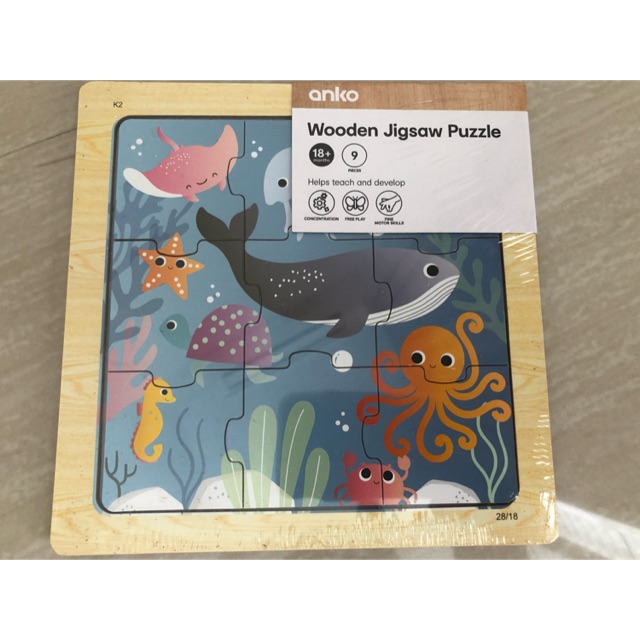 NEW Wooden Jigsaw Puzzle - Sea Animals | Shopee Malaysia