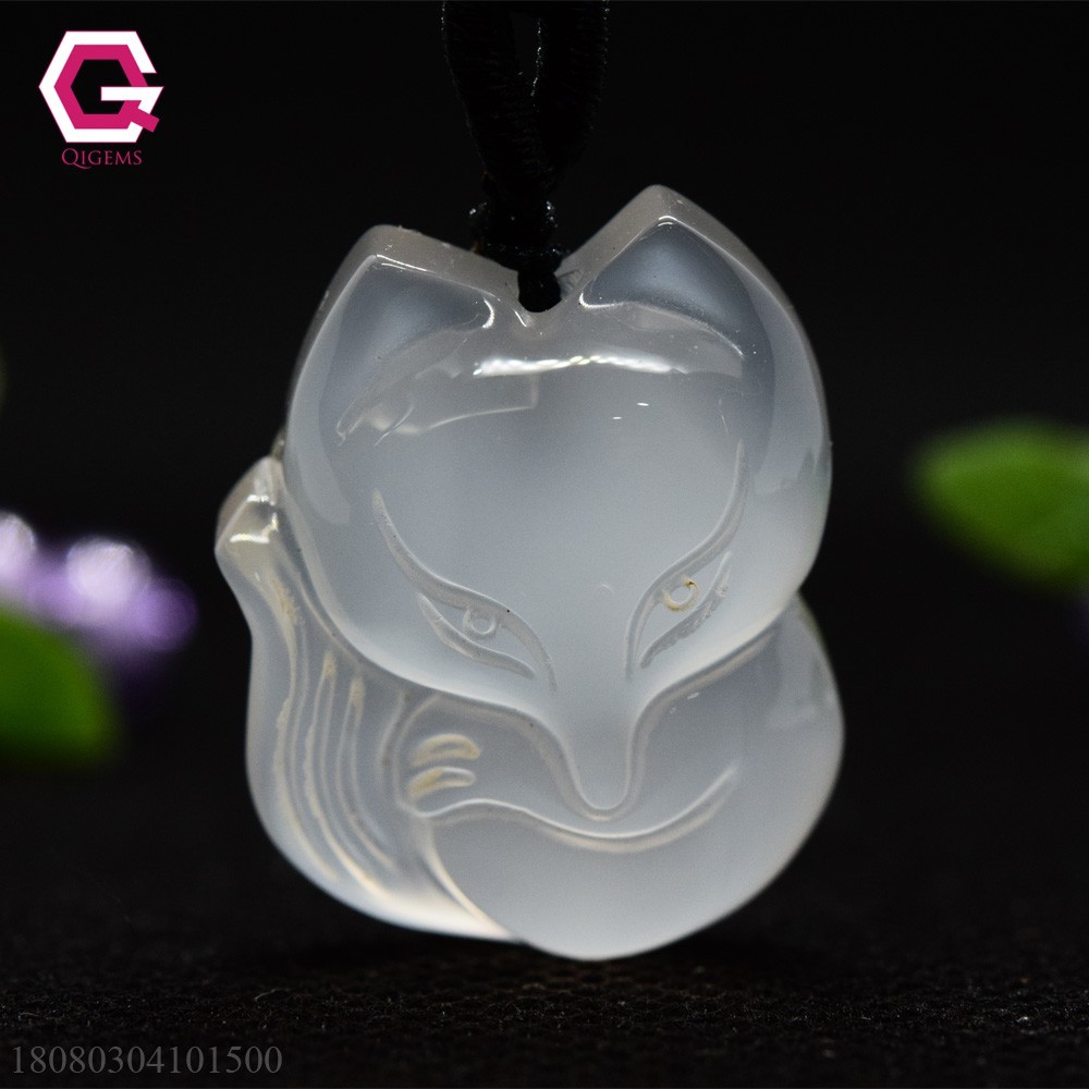 White Agate Fox Pendant (玛瑙狐狸吊坠) 💖Ready Stock💖 | Shopee Malaysia