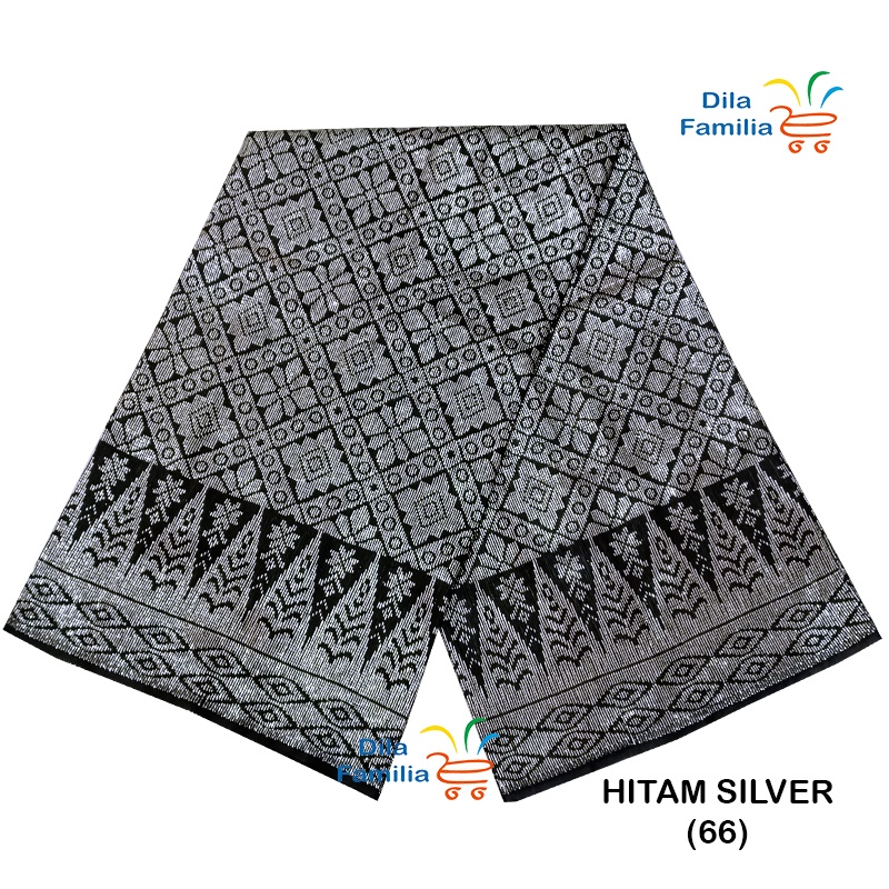 Sampin Songket Hitam Emas Gold Silver No 11 Tenun Siap Jahit 2 Meter ...