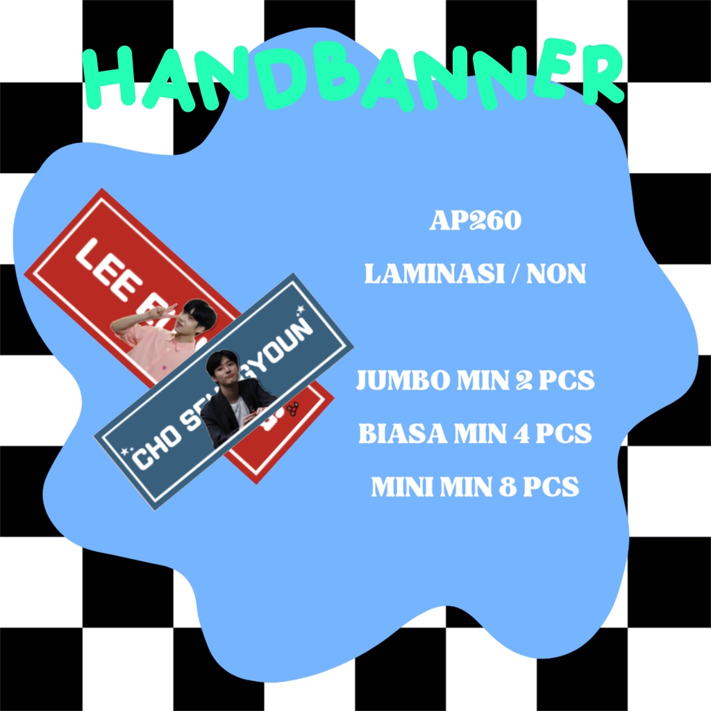 Hand BANNER CUSTOM FREEBIES 1 SIDE | Shopee Malaysia