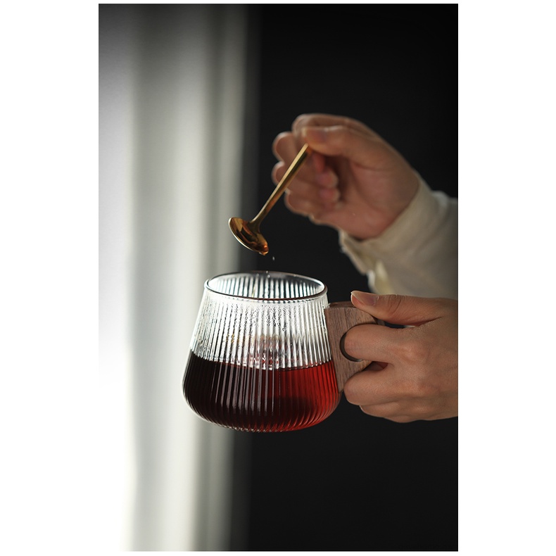 Italian hanging ear glass coffee cup hanging ear afternoon tea cup ...