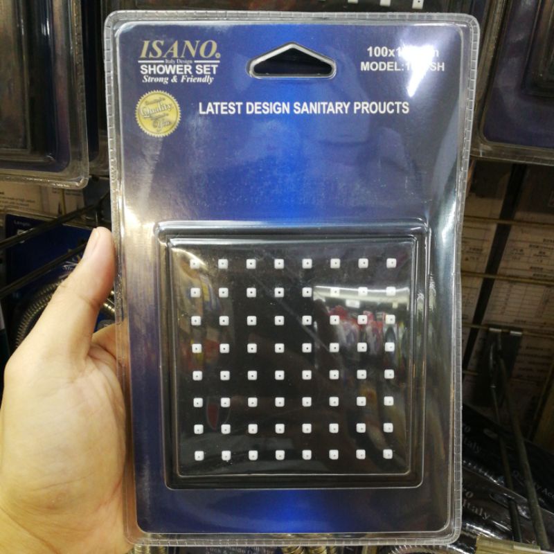 Isano Shower Head 360 Degree Rainfall Showerhead Square Set Wall ...