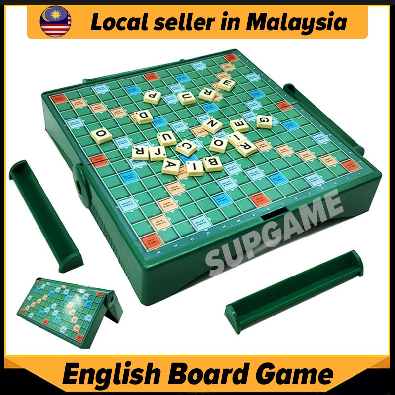 20*20cm Foldable Scrabble Board Game Folding Travel Scrabble Compact ...