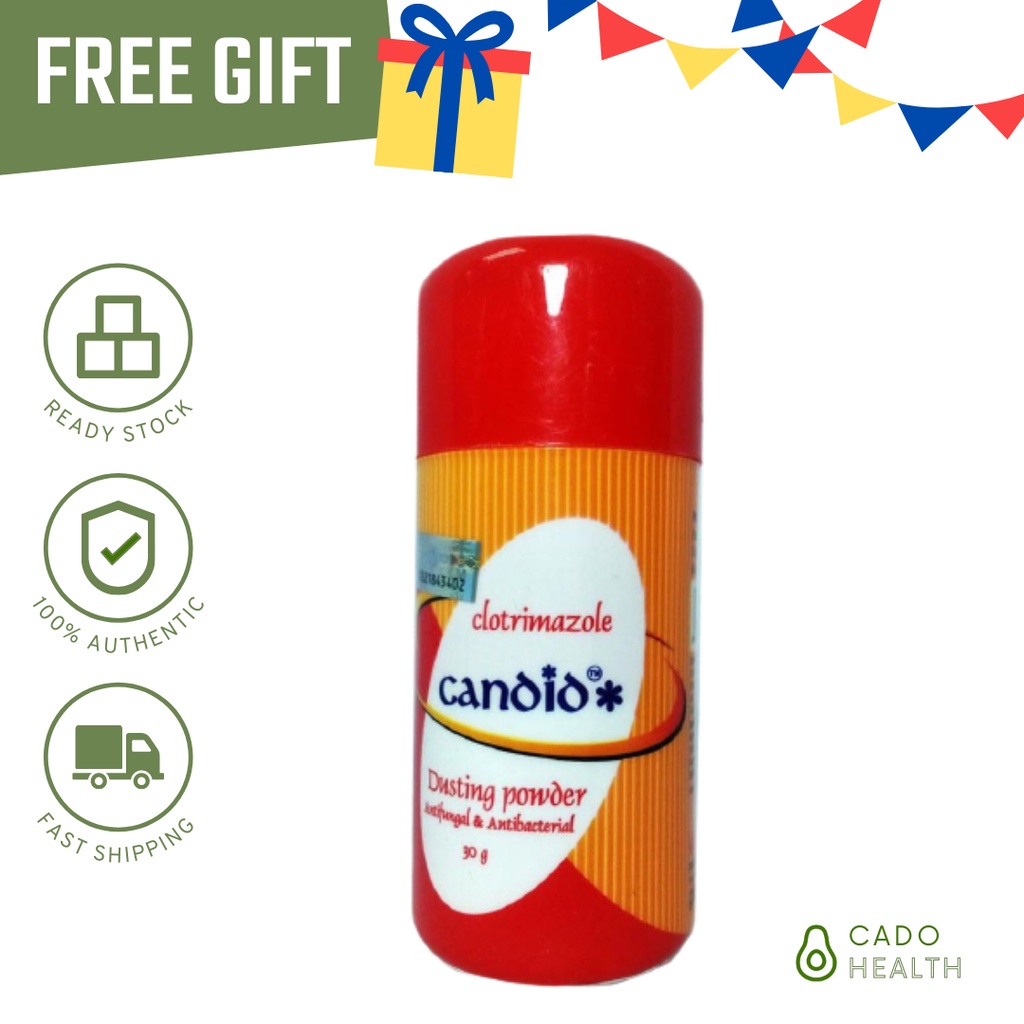 Candid Dusting Powder Anti-Fungal & AntiBacterial Clotrimazole 30g ...