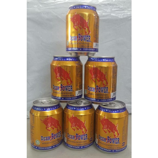 DEER POWER Energy Drink/Bull Energy Drink /Minuman Tenaga- 250ml ...