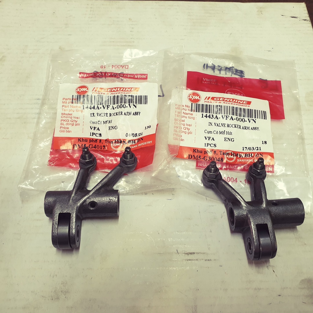 SYM VF3I 185CC V1/V2/LE MODEL ROCKER ARM SET EXHAUST/INTAKE 100 ...