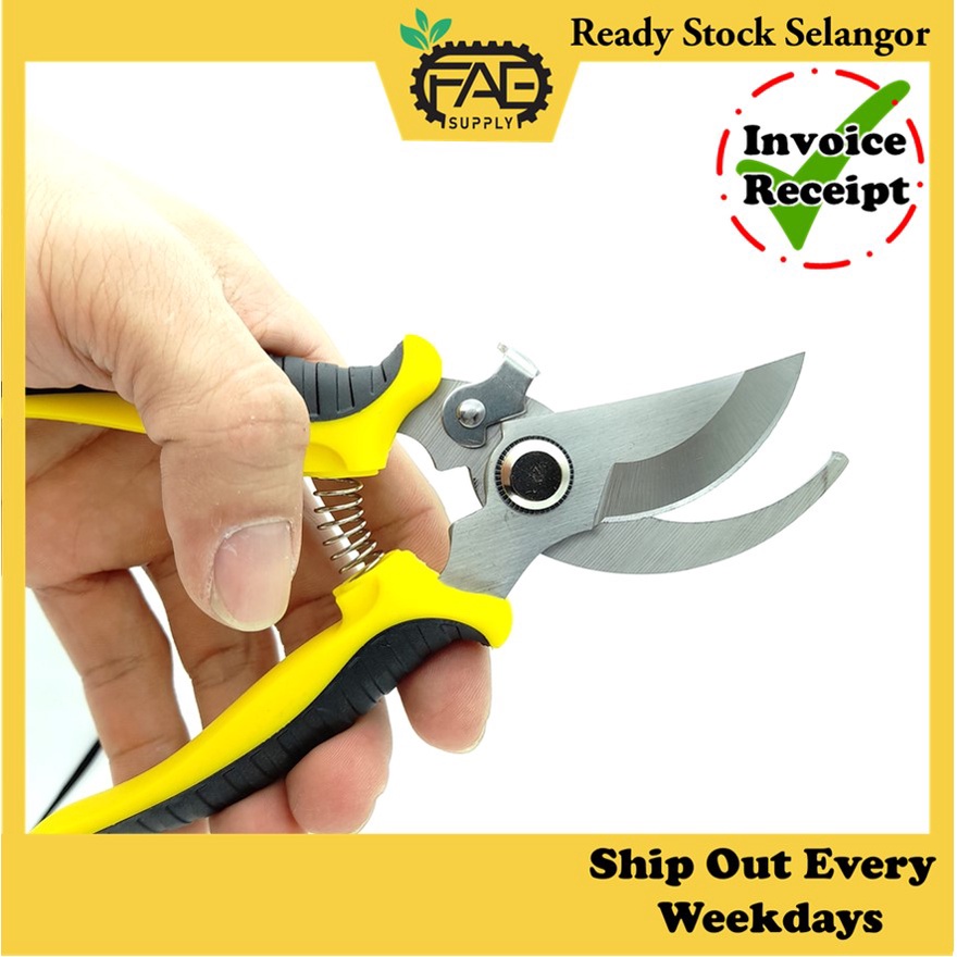 Garden Nonslip Handle Pruning Shear Snip Tool Pruner Scissor Branch ...