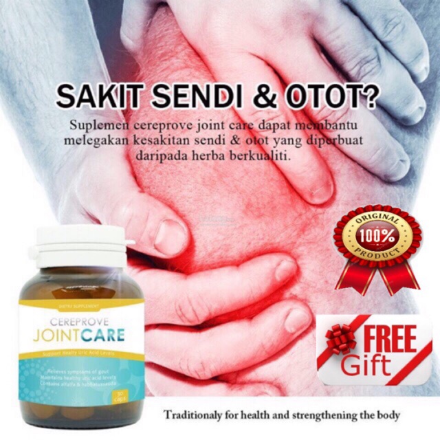 🔥2 KOTAK 🔥 Ubat Sakit Lutut , Sendi , Otot & Gaut Joint Care ORIGINAL ...