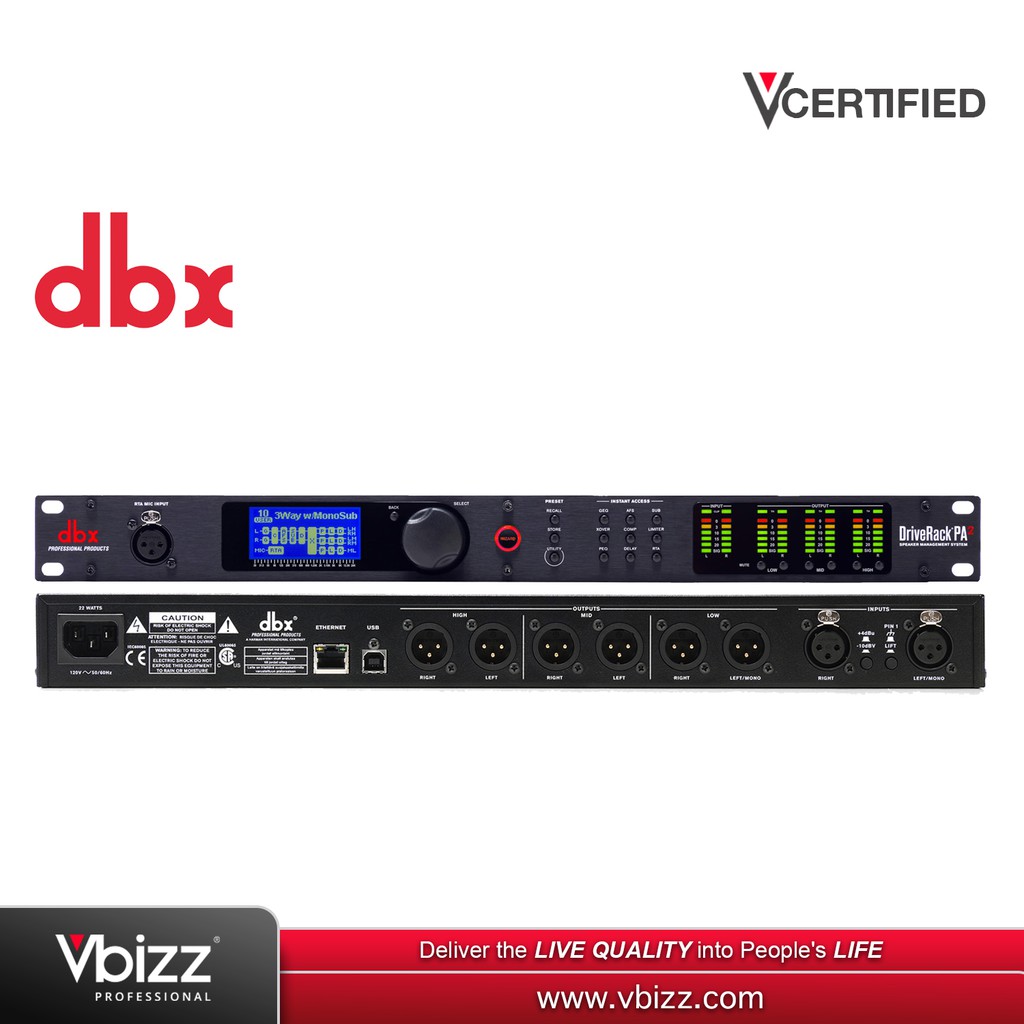 DBX DriveRack PA2 Complete Loud Speaker Management System | Shopee Malaysia